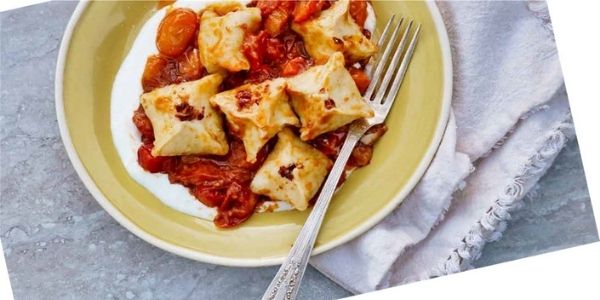 Manti with Garlicky Yogurt and Tomatoes – Savour Calgary